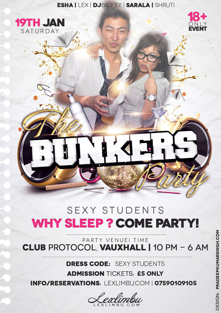 THE BUNKER’S PARTY – 19 JANUARY | Lexlimbu